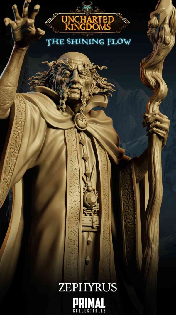 Zephyrus, Dark Wizard - Uncharted Kingdoms - Miniatura de RPG - Parvus ...